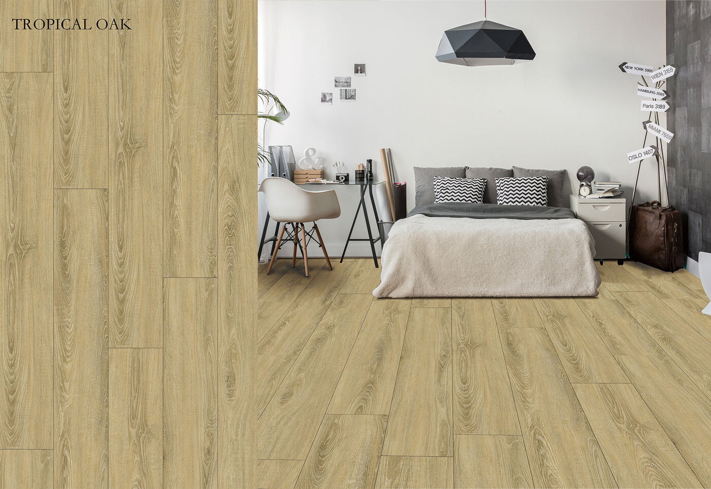 FLOORS PLUS - UNILIN - TROPICAL OAK 5.5MM 20MIL 7x48